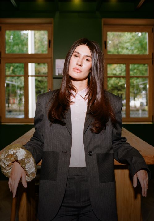 Купить Резинка из золотой тафты L за 5 100 ₽ онлайн | Panfil | NUSELF